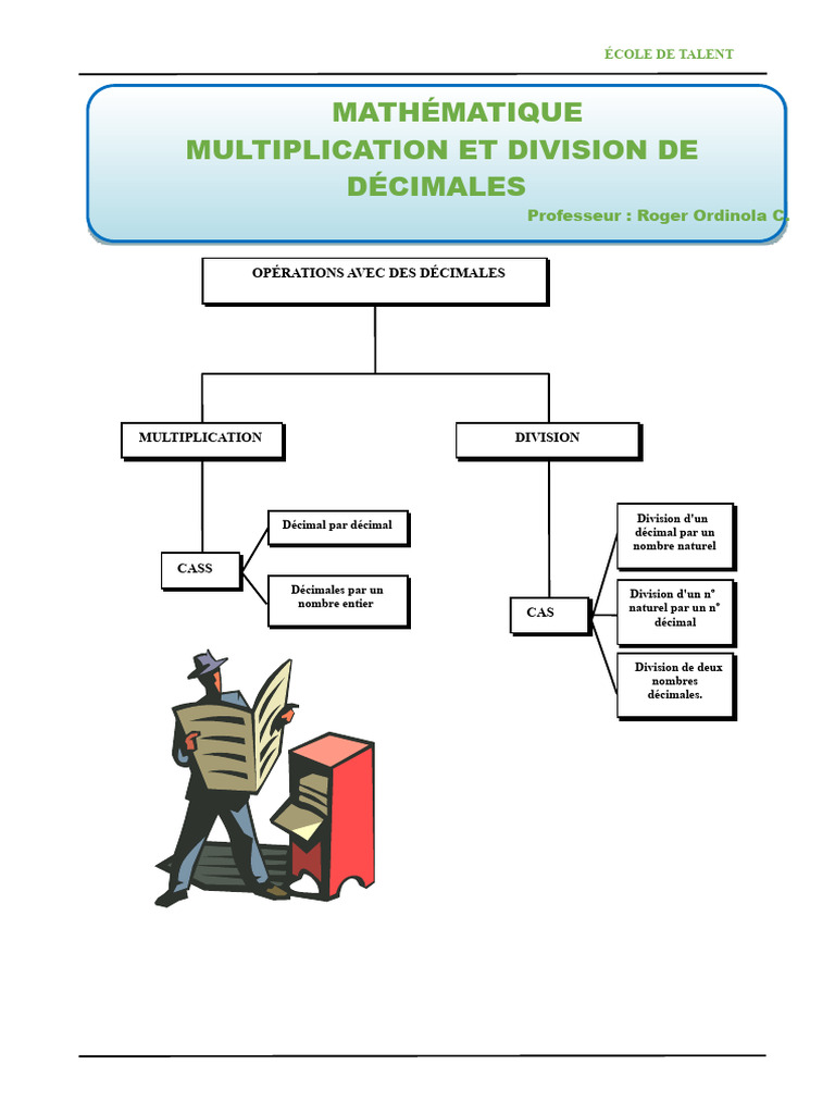 Multiplication et Division Décimales | PDF | Multiplication | Décimal