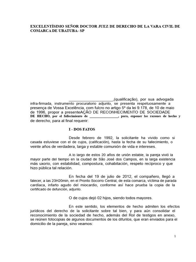 Reconocimiento de unión estable | PDF | Instituciones sociales | Justicia