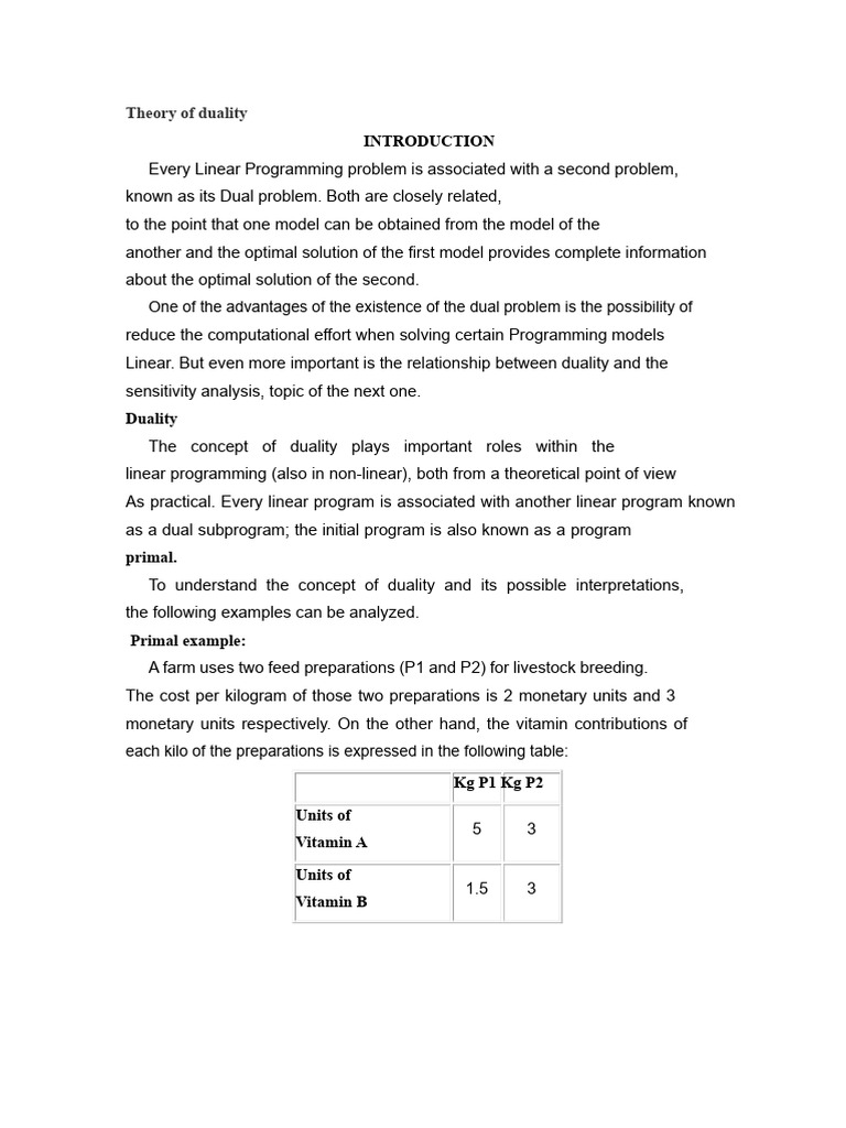 1 Dual Simplex Method | PDF | Linear Programming | Mathematical Analysis