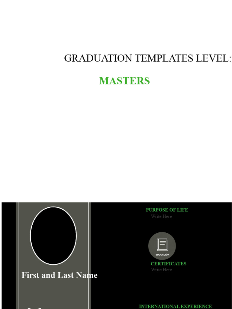 Masters Graduation Templates Guide | PDF