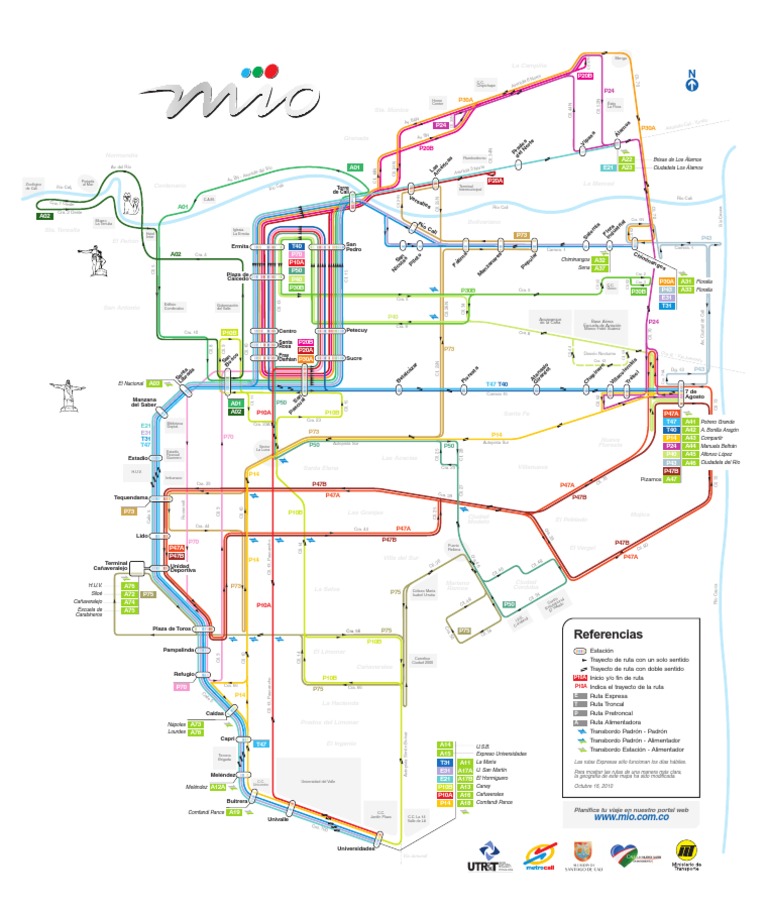 Rutas MIO - Mapa Esquematizado | PDF