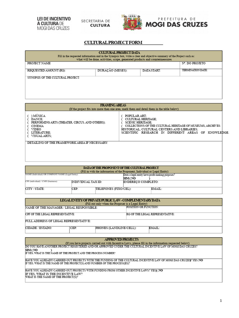 Cultural Project Model | PDF
