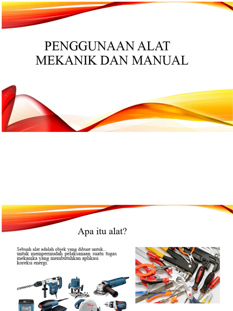 Panduan Keamanan Alat Mekanik dan Manual | PDF