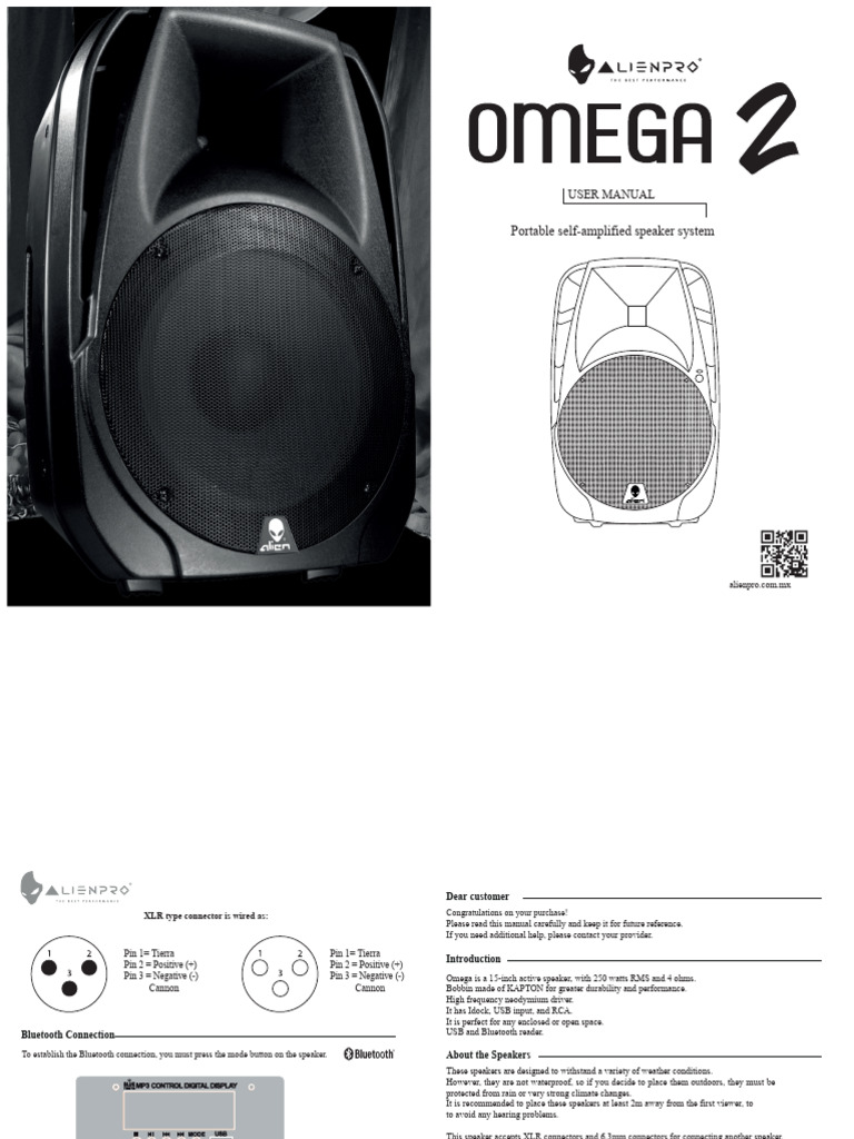 Omega 2 Manual | PDF | Loudspeaker | Microphone