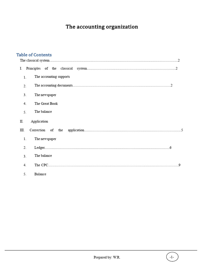 The Corrected Accounting Application Organization | PDF | Debits And ...