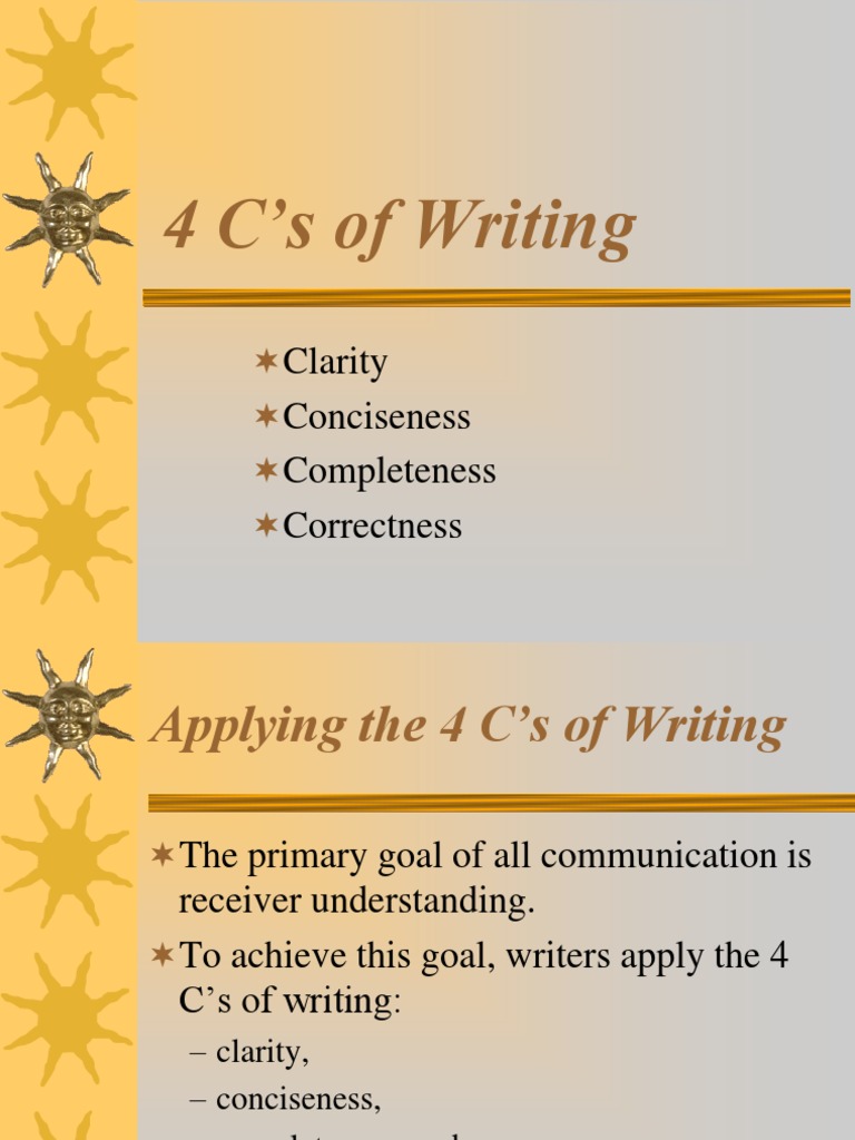 Four Cs of Writing | PDF | Proofreading | Noun