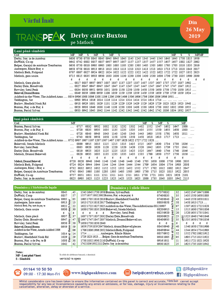 Transpeak Derby Buxton 260519 Web PDF | PDF | Nottinghamshire | Derby
