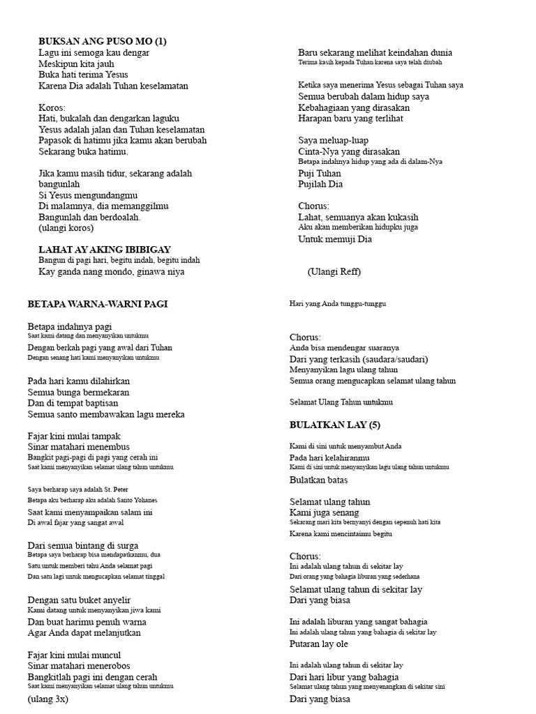 Buksan Ang Puso Mo | PDF