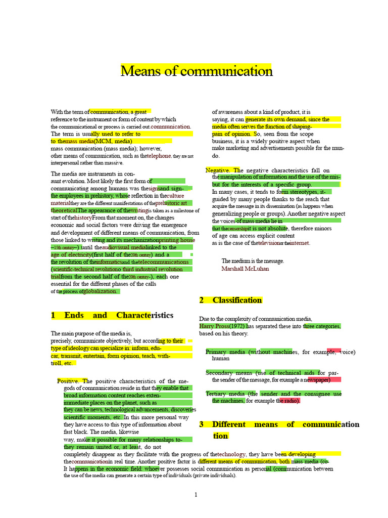 oiF4L-Medium of Communication | PDF | Fax | Communication