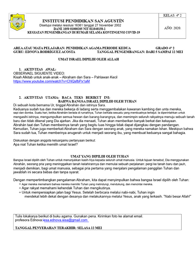 Umat Israel dan Panggilan Tuhan | PDF