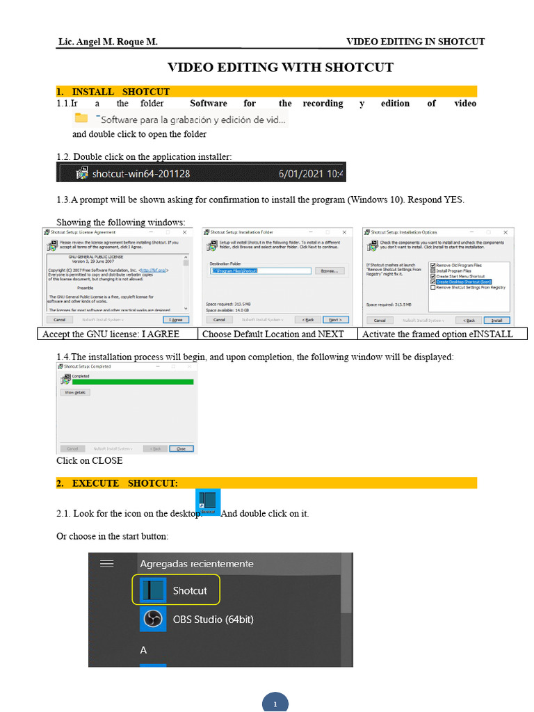 ShotCut Manual | PDF | Window (Computing) | Graphical User Interfaces