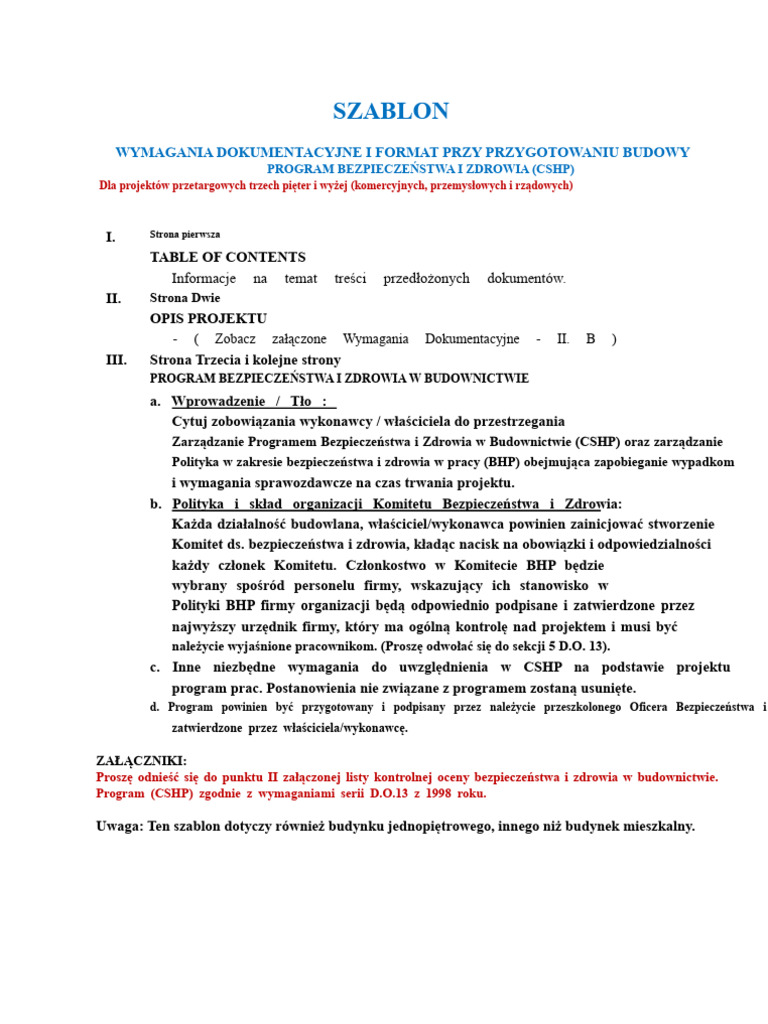 Program Zdrowotny (Dole) | PDF