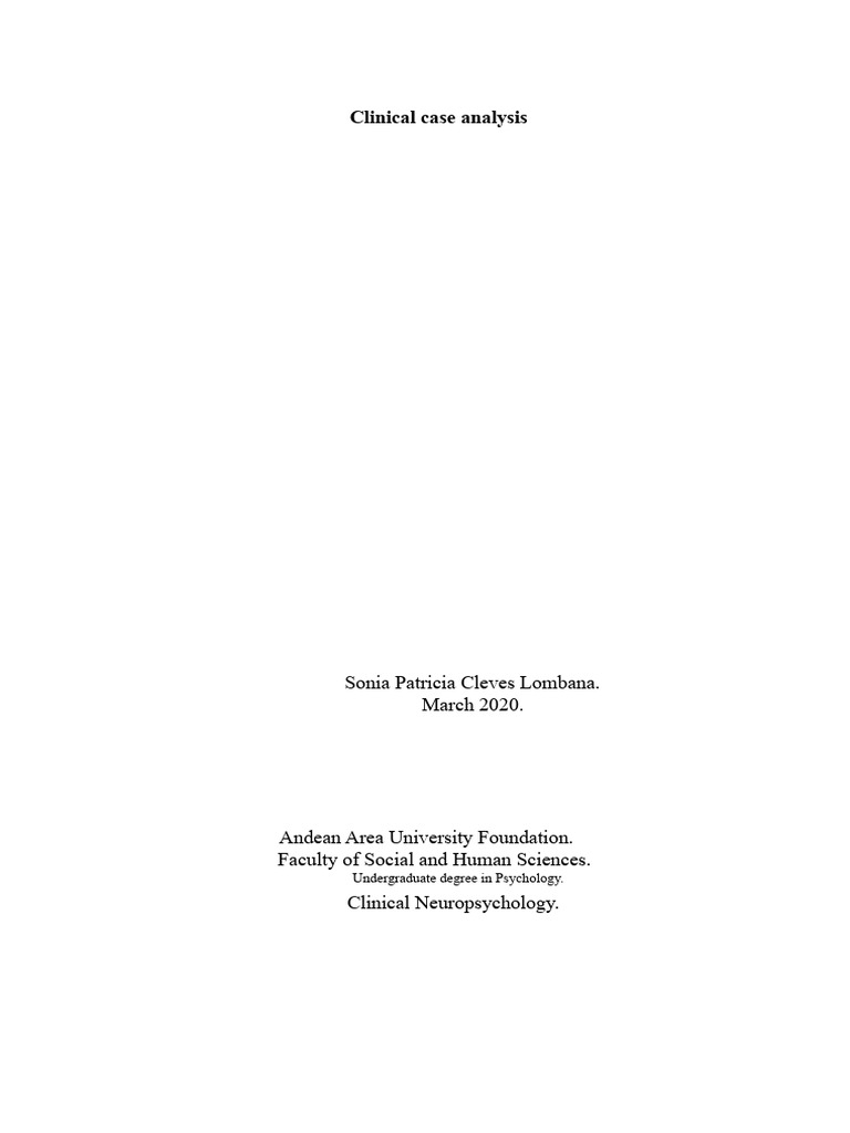 Neuropsychological Case Study: Alzheimer's | PDF | Memory | Alzheimer's ...