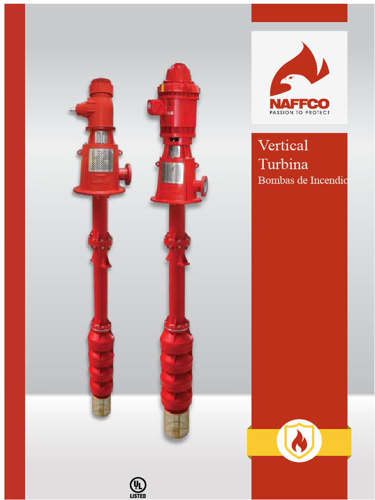 Bombas de Incendio de Turbina Vertical Naffco | PDF | Ingeniería ...