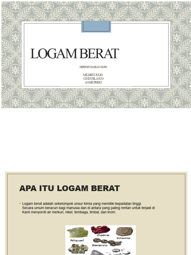 Dampak Logam Berat pada Kesehatan Manusia | PDF