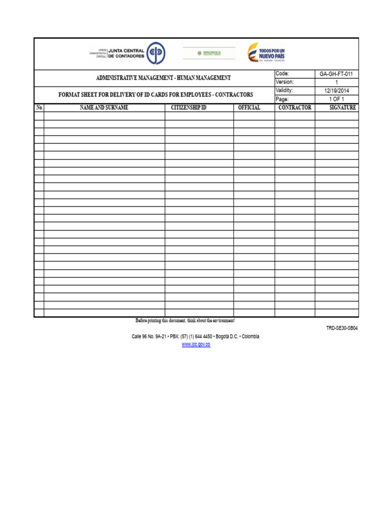 Carnet Delivery Sheet Format | PDF