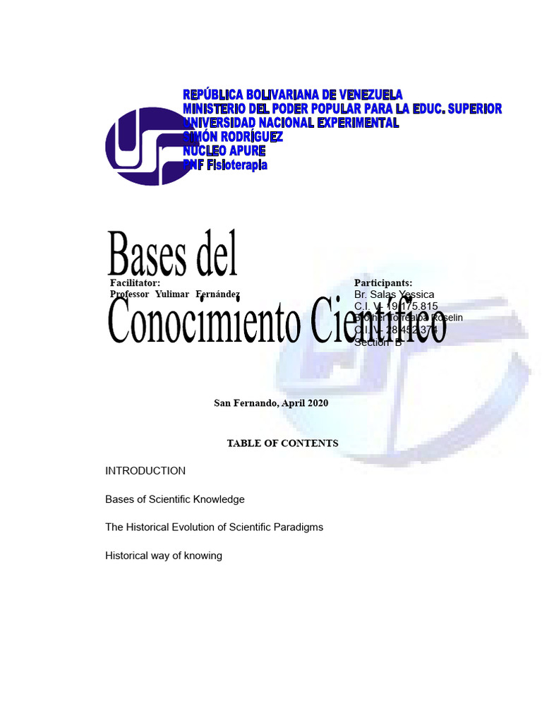 Foundations of Scientific Knowledge | PDF | Knowledge | Paradigm