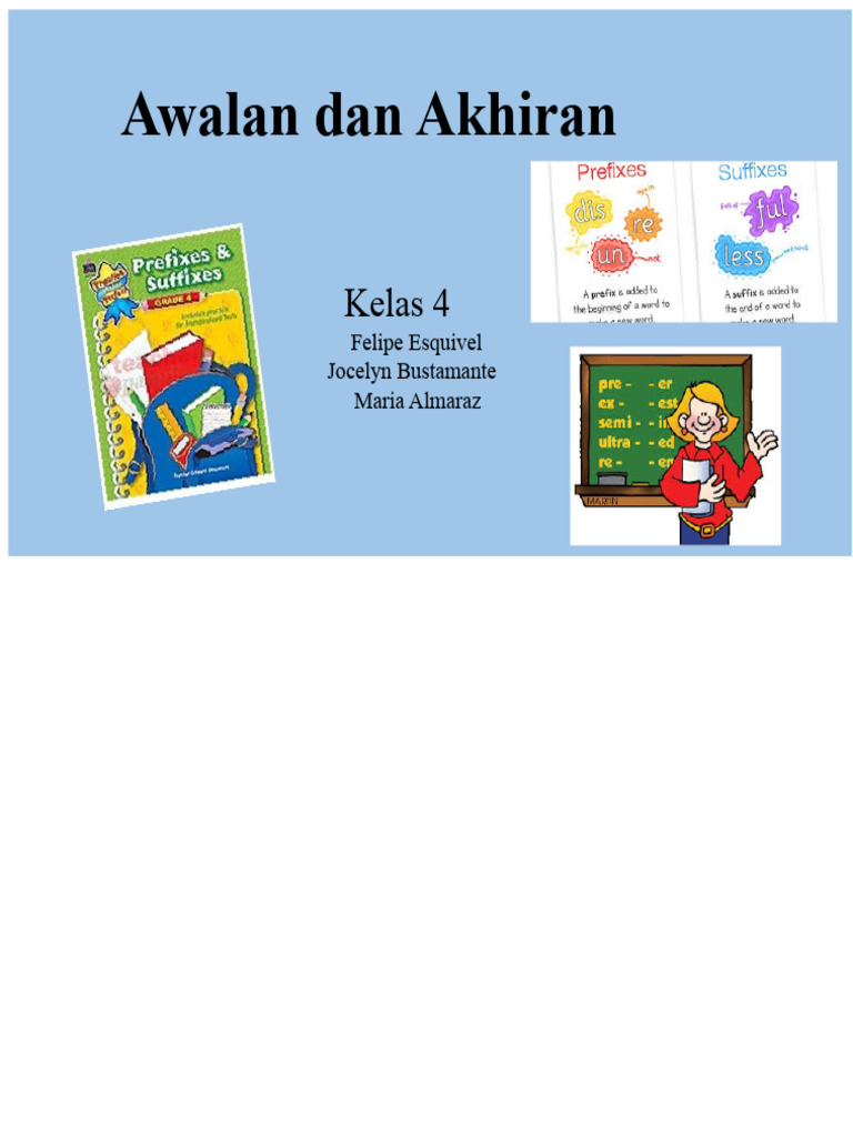 Pembelajaran Awalan dan Akhiran Kelas 4 | PDF