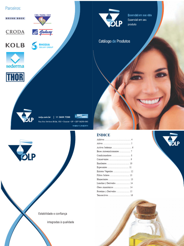 Catálogo VOLP 2014 | PDF | Champú | Emulsión