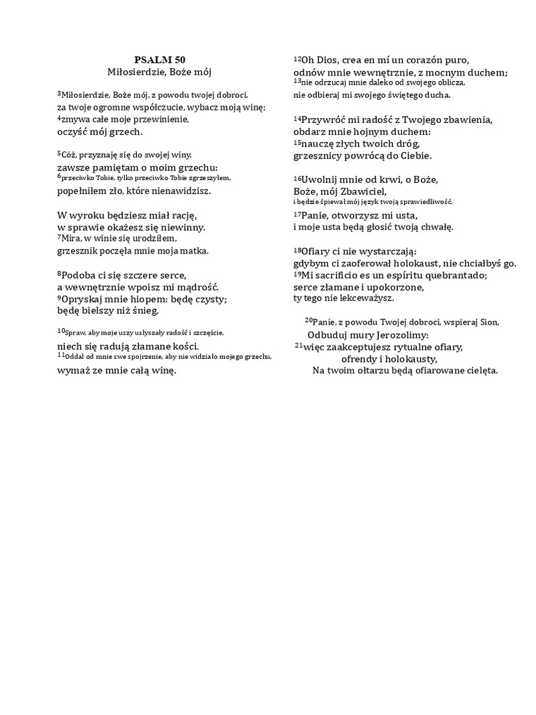 Psalm 50 | PDF