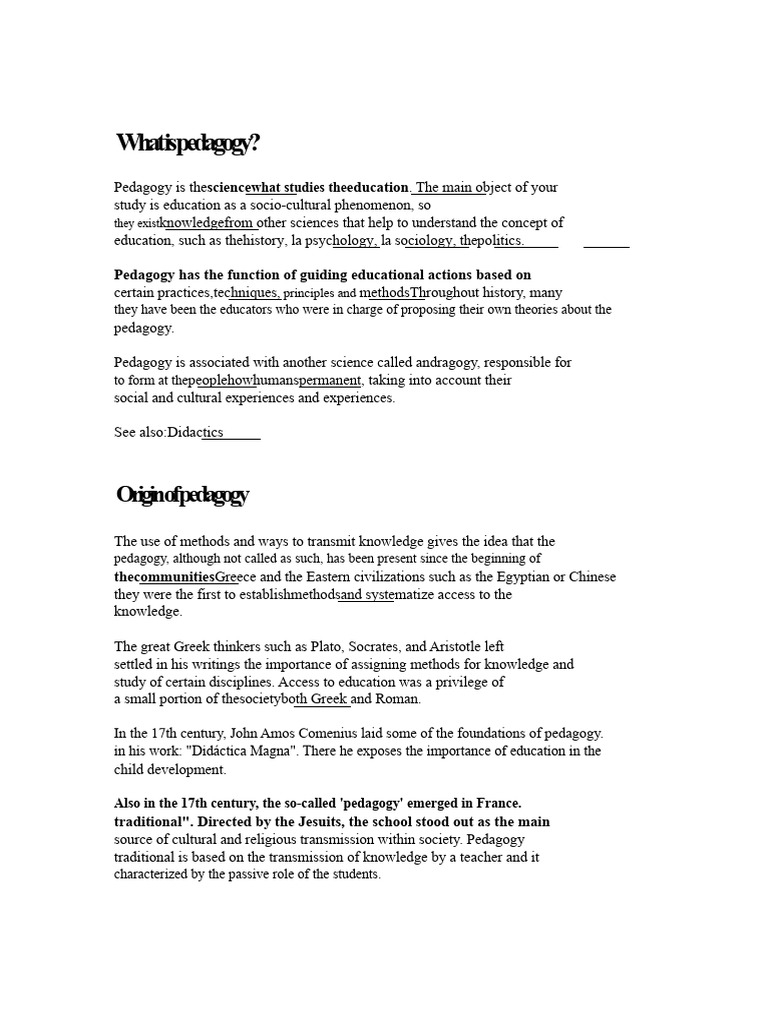 What Is Pedagogy? | PDF | Pedagogy | Science