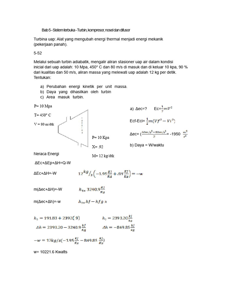 Latihan Termodinamika yang Diselesaikan | PDF