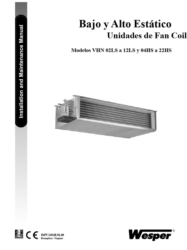VCV Wesper | PDF | Agua | Termostato