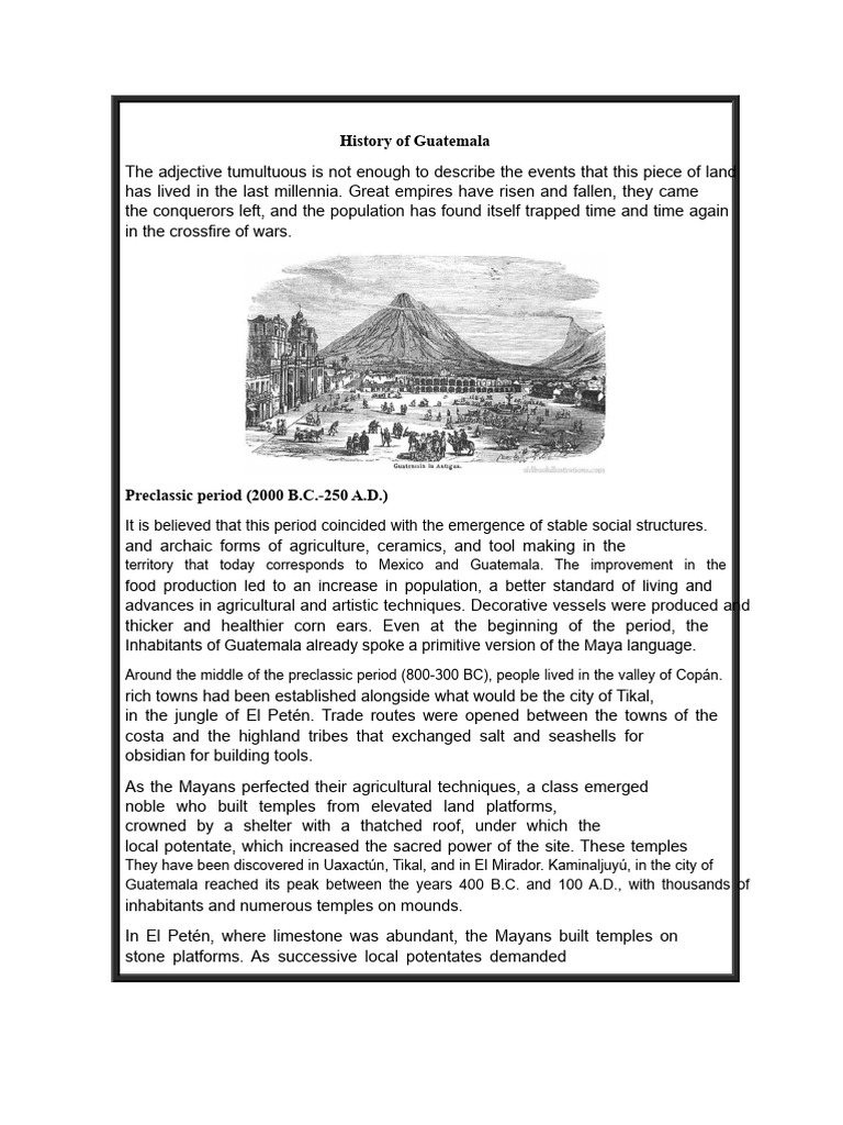 Guatemala's Tumultuous Historical Journey | PDF | Maya Civilization ...