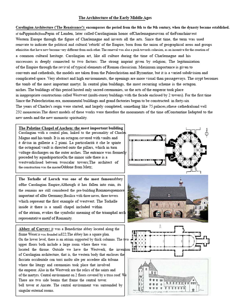 Architecture of The Early Middle Ages (Carolingian - Ottonian ...