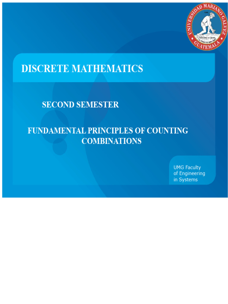 U1 - Class 3 Combinations | PDF | Mathematics | Discrete Mathematics