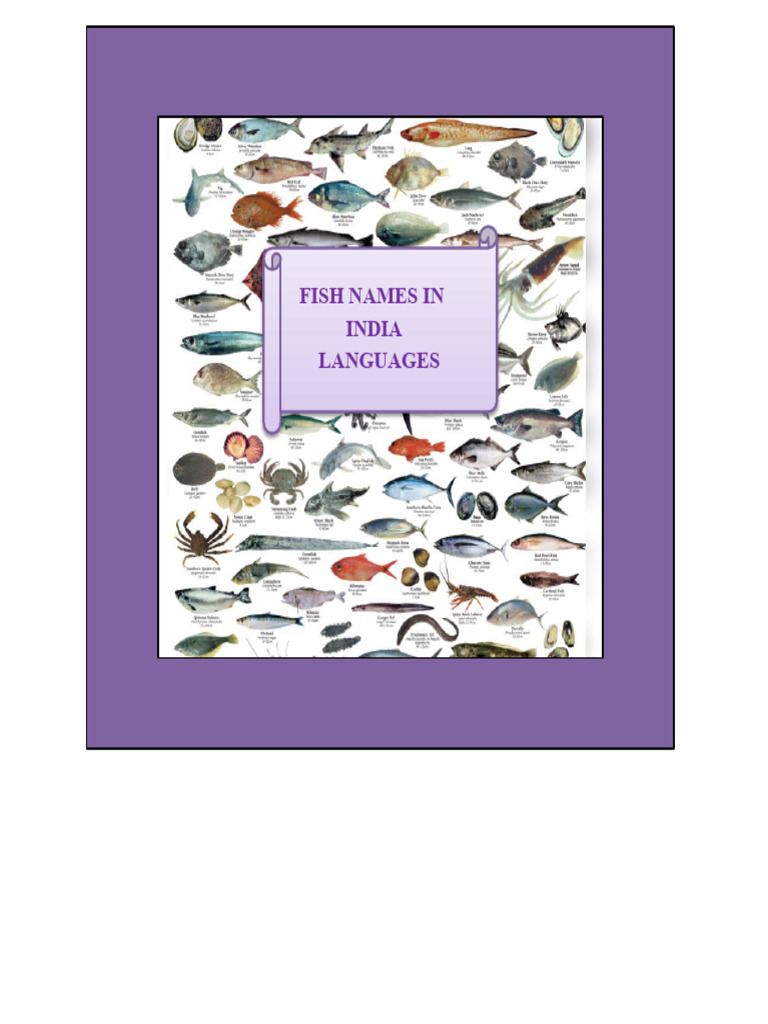 Nama Ikan Dalam Bahasa India | PDF