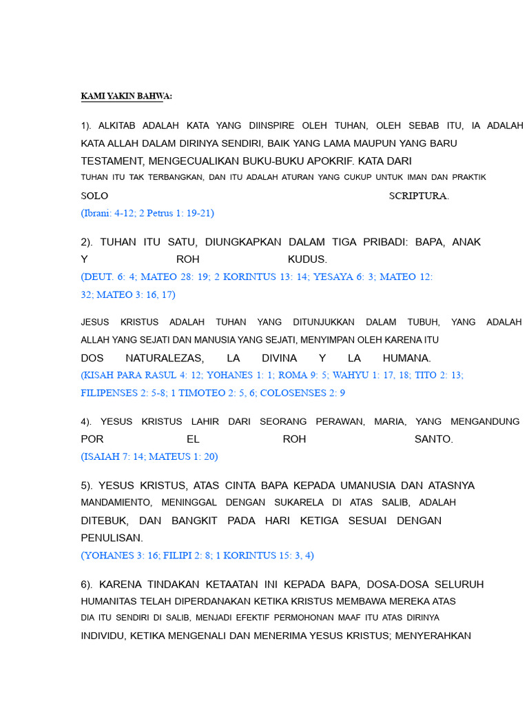 Manual Doktrin Gereja Ca | PDF