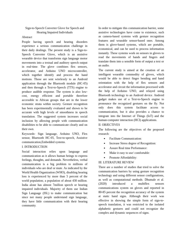 Sample Research Paper | PDF | Speech Synthesis | Internet Of Things