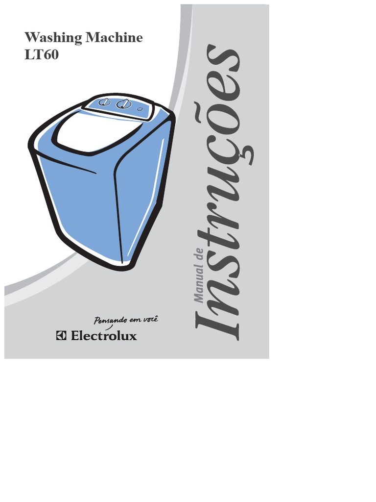 Washing Machine Manual LT60 | PDF | Washing Machine | Filtration