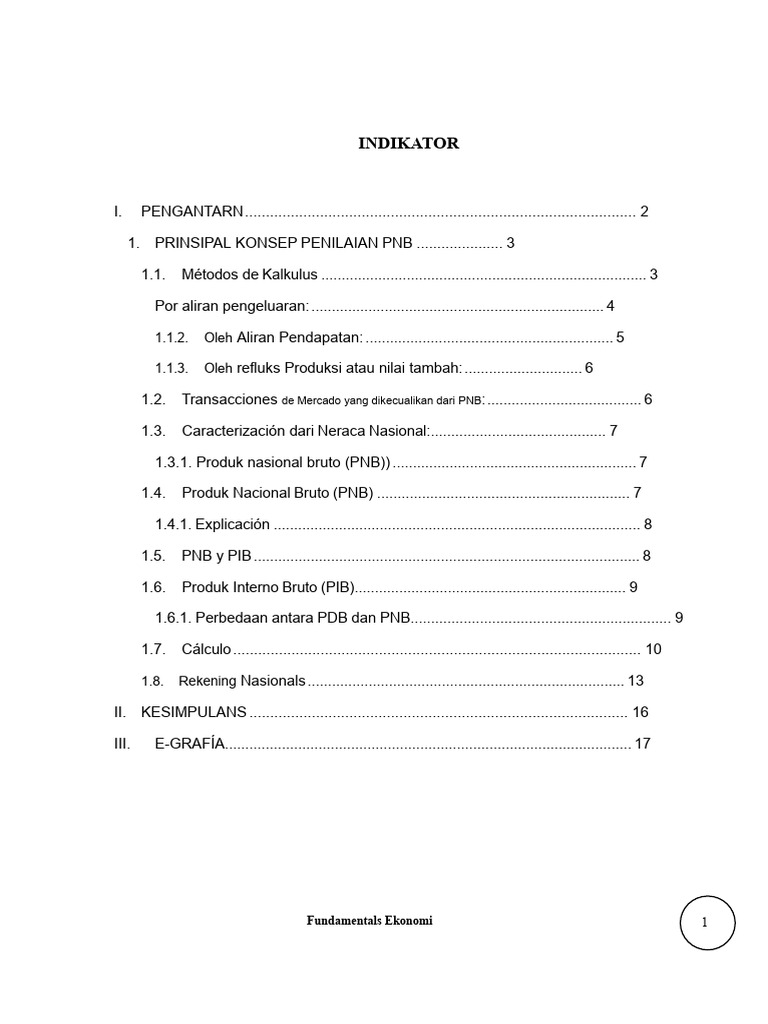Konsep Utama Penilaian PNB | PDF
