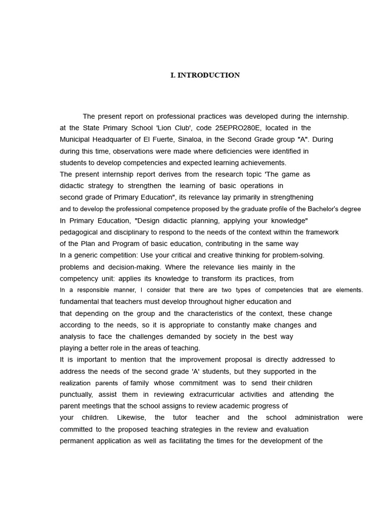 Professional Practice Report | PDF | Constructivism (Philosophy Of Education) | Curriculum