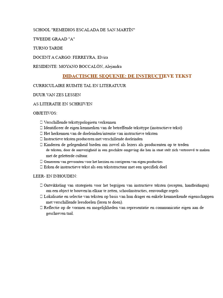 Sec Taal Instructieve Tekst | PDF