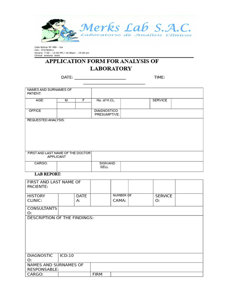 27B. Laboratory Analysis Request | PDF