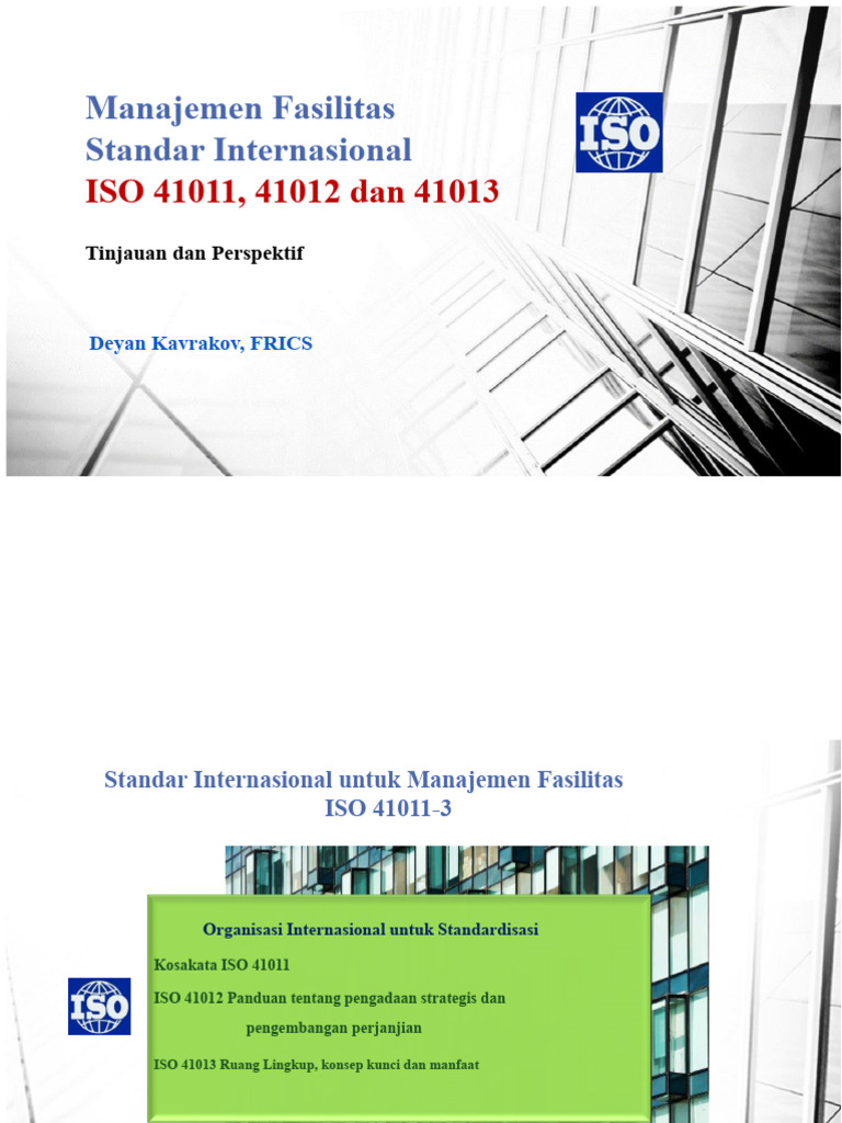 Standar Internasional Manajemen Fasilitas | PDF