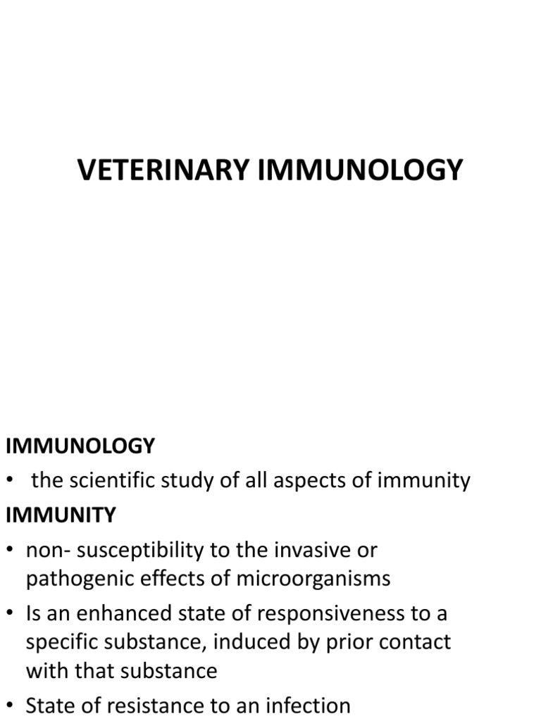 Veterinary Immunology | PDF | Adaptive Immune System | Humoral Immunity