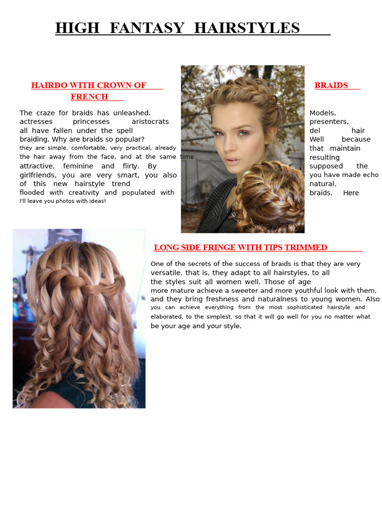 Braids | PDF | Hairstyle | Clothing