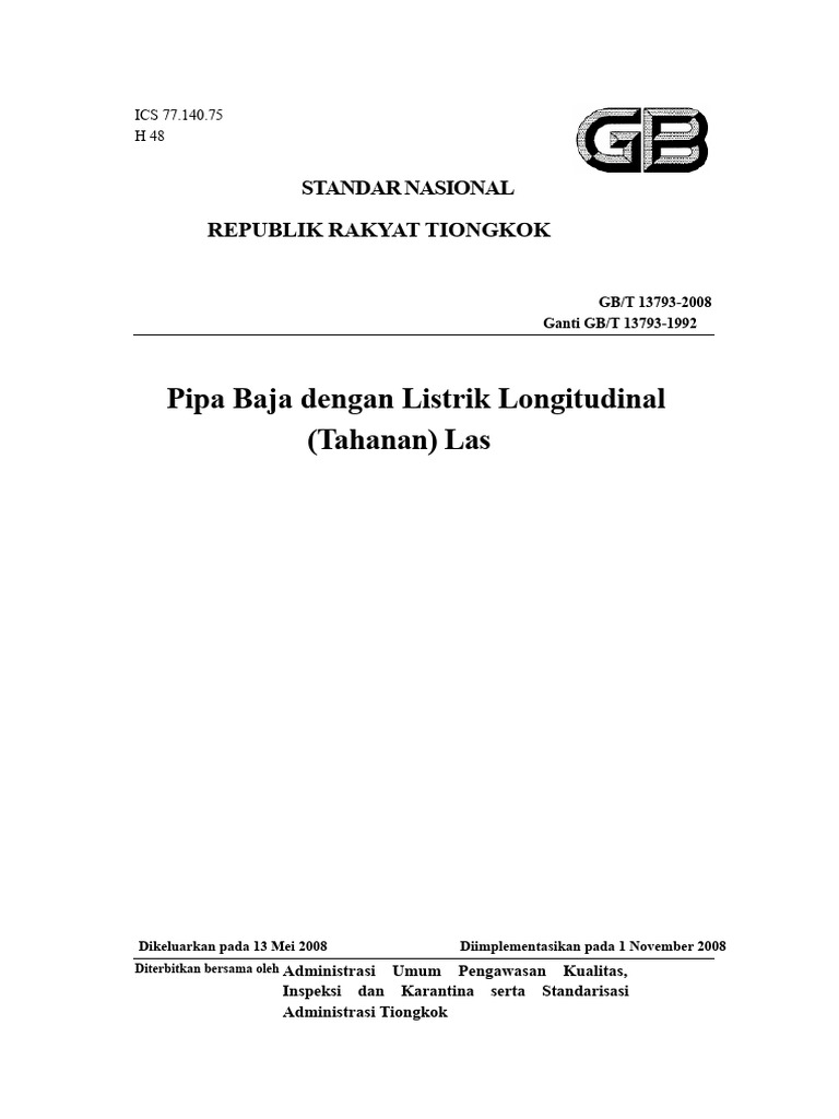 GBT 13793-2008_en_v1 - Bahasa Inggris | PDF