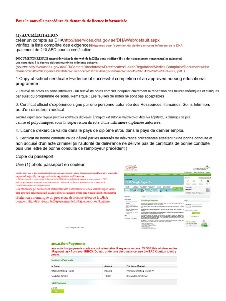 Procédure de demande de licence infirmière | PDF | Allaitement | Médecine