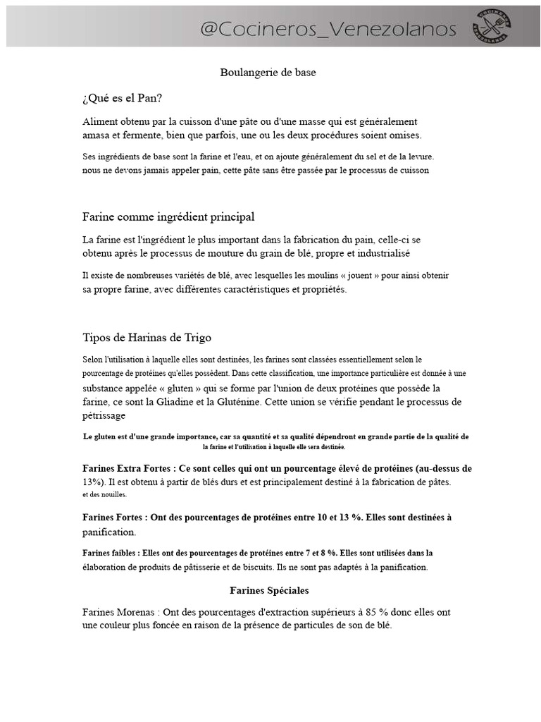 Guide complet sur la panification et le pain | PDF | Pains | Gluten