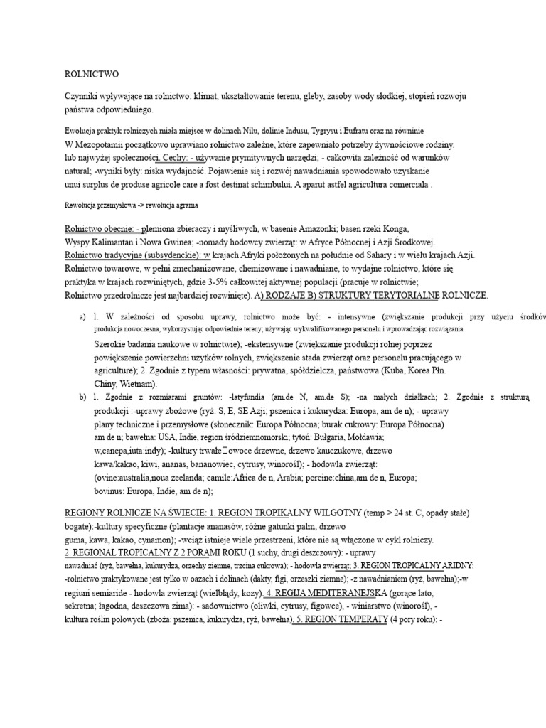 Rolnictwo | PDF