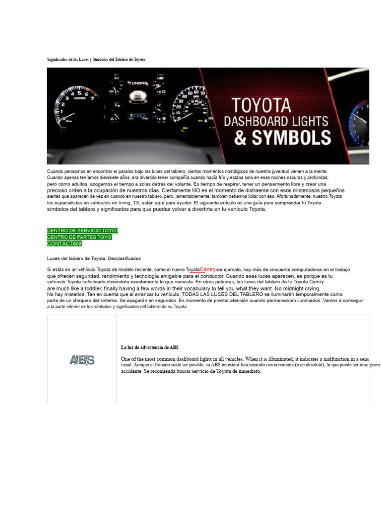 Best 7 Seater Hybrid Suvsimbolos Significado De Las Luces Del Tablero Toyota Corolla