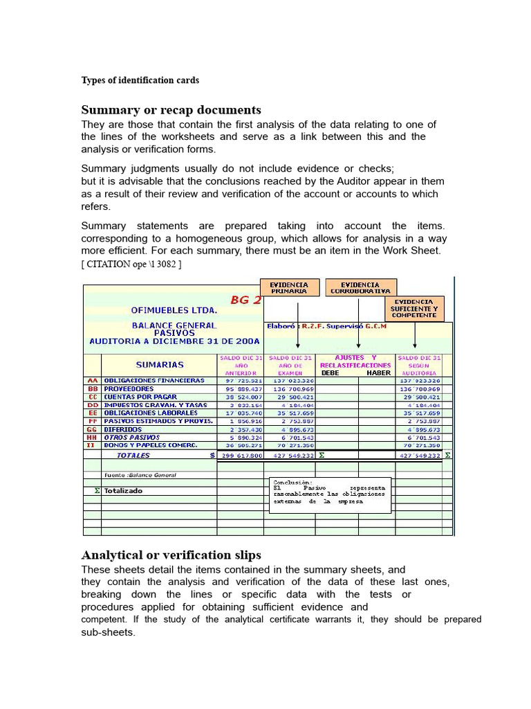 Types of IDs | PDF | Audit | Verification And Validation