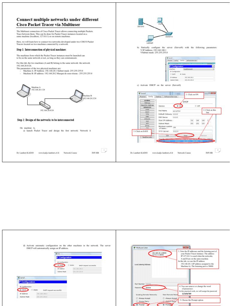 Connect Networks in Cisco Packet Tracer | PDF | Computer Network | Ip ...