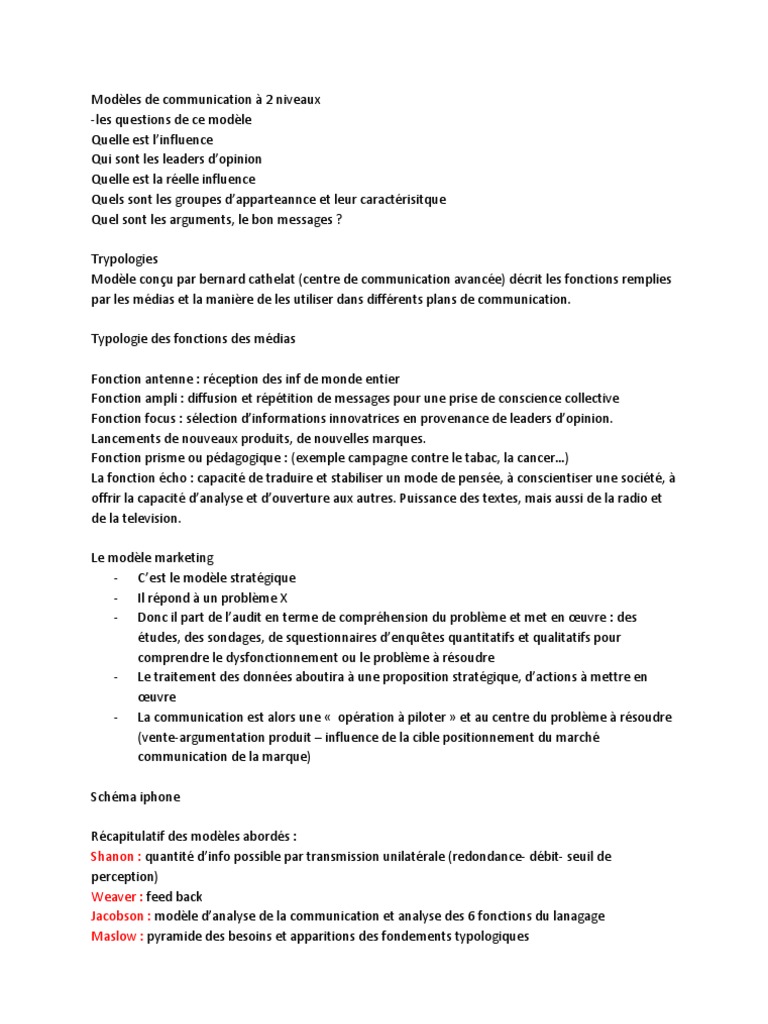 6 Ème Cours Communication | PDF | la communication | Sciences cognitives