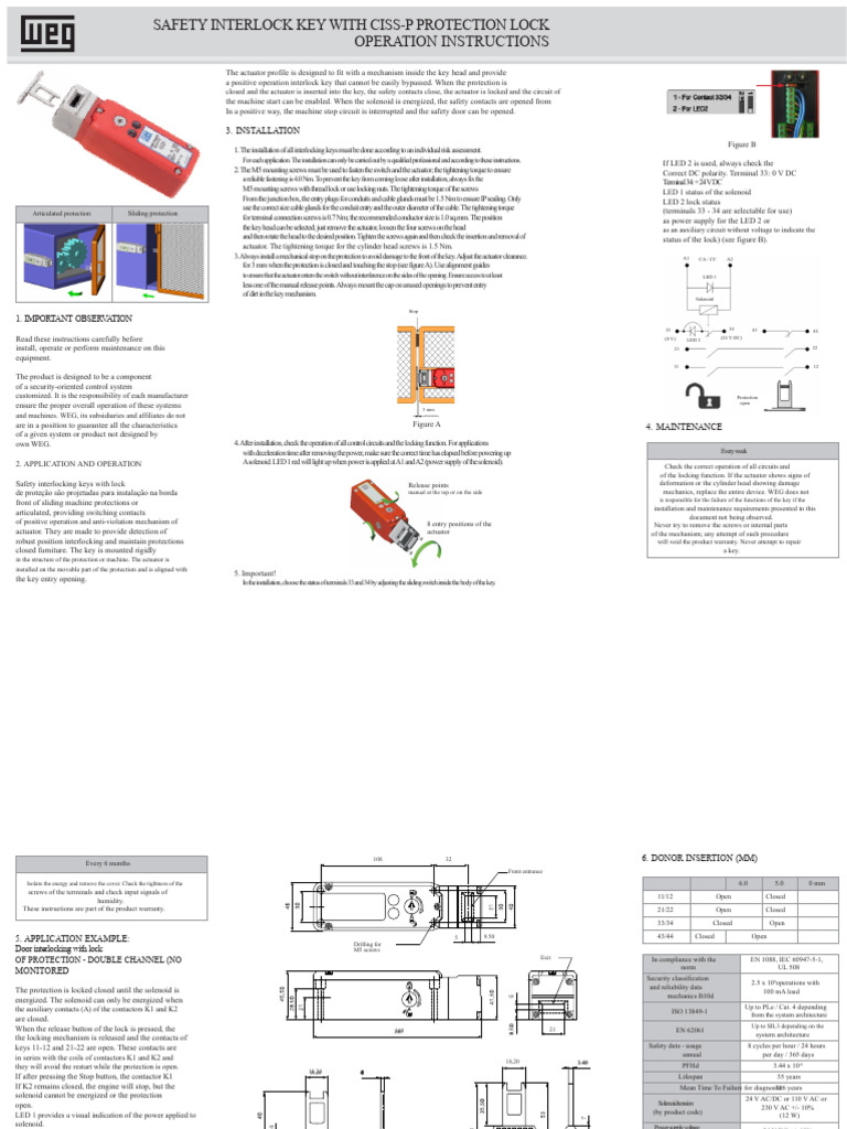 Safety Interlock Key Operation Guide | PDF | Switch | Actuator